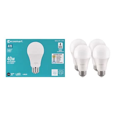 A Style 40 Watt Light Bulbs The Home Depot