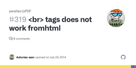 Tags Does Not Work Fromhtml · Issue 319 · Parallaxjspdf · Github