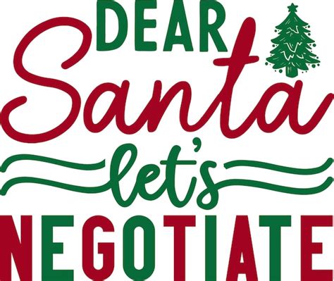 Cher Père Noël négocions Vecteur Premium Cher Père Noël négocions Vecteur Premium