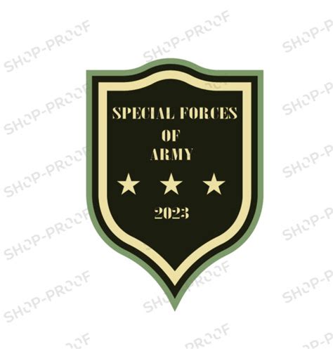Special Force Of Army Badge Logo Vector Design Shop By Aquadigitizing
