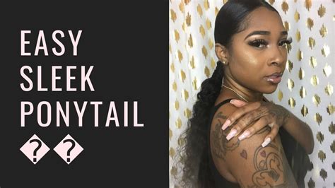 Easy Sleek Ponytail Youtube