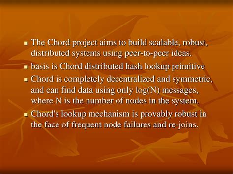 Ppt Chord A Scalable Peer To Peer Lookup Service For Internet Applications Powerpoint