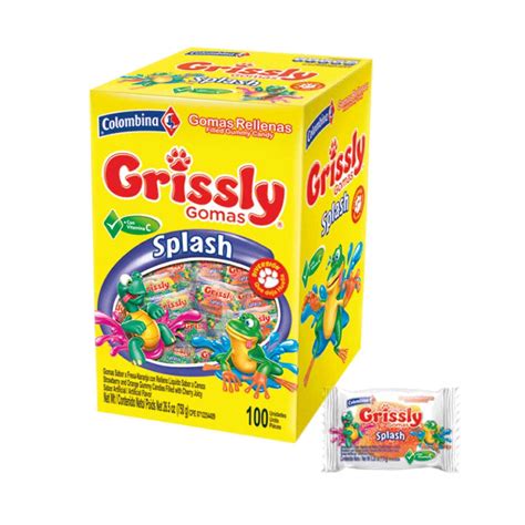 Grissly Splash Caja X 100 Distribuidora De Licores Y Abarrotes En General