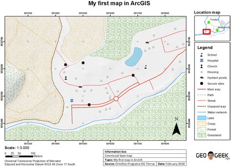Example Of A Map Elaborated With Arcgis 10 Download Scientific Diagram