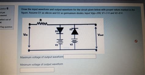 Solved Cuestion Draw The Input Waveform And Output Chegg
