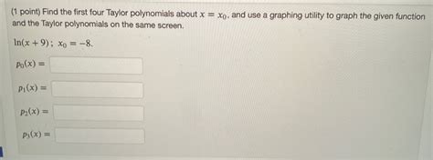 Solved Point A Find The Local Quadratic Approximation Chegg