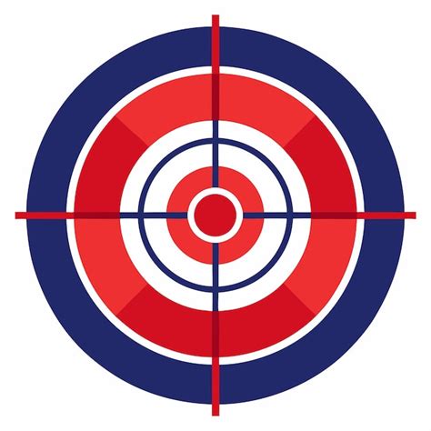 목표 아이콘 템플릿 클리파트 터 아트 및 일러스트레이션 프리미엄 Ai 생성 벡터