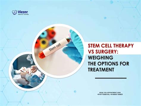 Stem Cell Therapy Vs Surgery Which Treatment Should You Try First