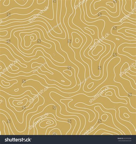Topographic Map Seamless Pattern Vector Background Stock Vector Royalty Free 357476786