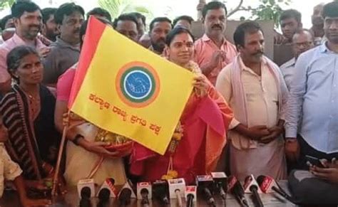 Janardhan Reddys Wife Campaigns For Husbands Party Hoists Flag In
