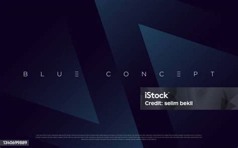 고급 기하학적 어두운 모양의 프리미엄 딥 블루 추상 배경 개념 0명에 대한 스톡 벡터 아트 및 기타 이미지 0명 3차원 형태 개념 Istock