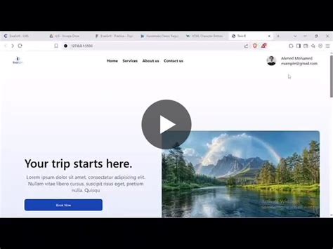 My First Landing Page Using Html And Css This Is A Web Page That Shows Abdulrahman Yahya