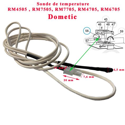 Dometic Sonde De Temperature Des Refrigerateurs Rm4505 Rm4705