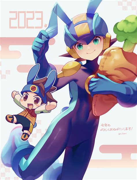 Megaman Exe And Lan Hikari Mega Man And 1 More Drawn By Zero Go
