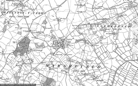 Historic Ordnance Survey Map Of Castleton 1916