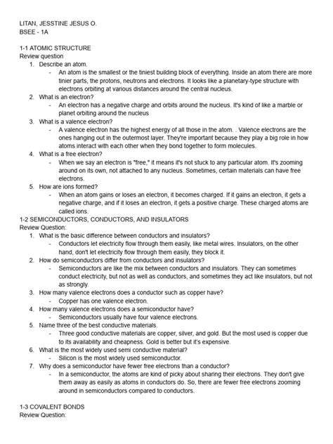 lesson 1 review questions pdf p n junction semiconductors