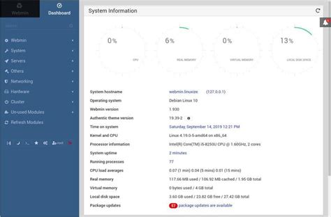 How To Install Webmin On Debian 10 Linux Linuxize