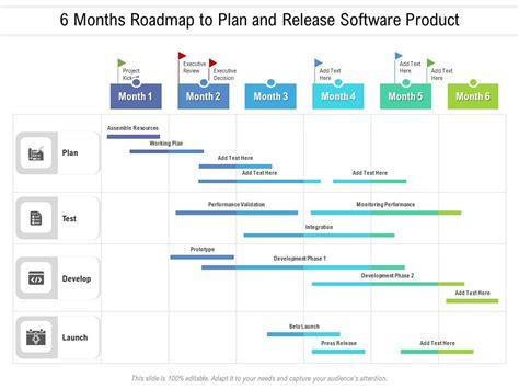 Months Roadmap To Plan And Release Software Product Infographics