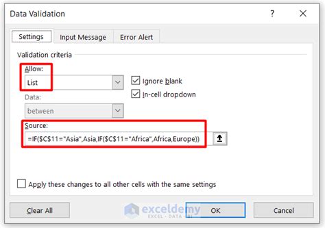 How To Use Multiple If Statements In Excel Data Validation 3 Examples
