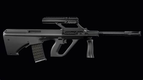 3d Model Tactical Modular Assault Rifle Bullpup Steyr Aug A3 Vr Ar