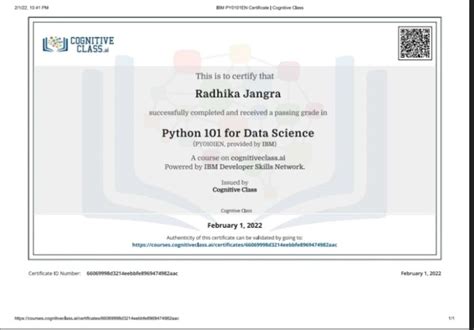 completed python for data science course radhika jangra posted on the