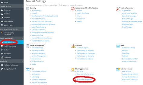 How To Change Interface Views In Plesk Control Panel HostOnNet Com