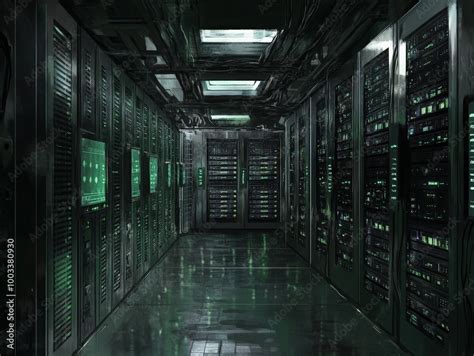 A Highly Secure Server Room With Multiple Layers Of Security Protocols And Encrypted