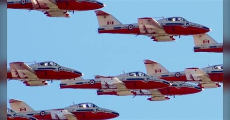 In Photos Snowbirds Fly Over Manitoba