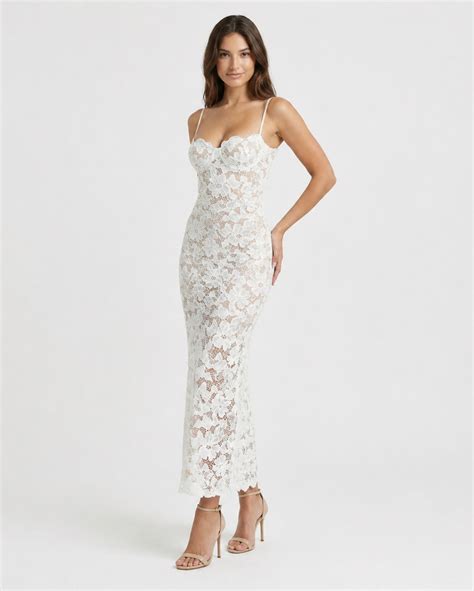 Seraphine Lace Corset Midi Dress Vintage Lace Dress Millie Blue