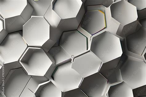 Abstract Hexagon Geometric Surface Loop 1A Light Bright Clean Minimal