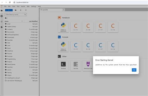 Cling Kernel For Jupyter On Windows Does Not Work Root Root Forum
