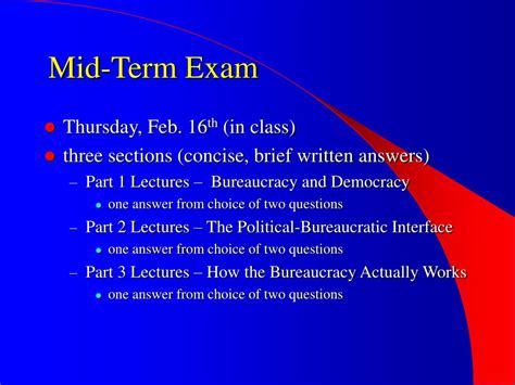 Ppt Mid Term Exam Powerpoint Presentation Free Download Id 4363464