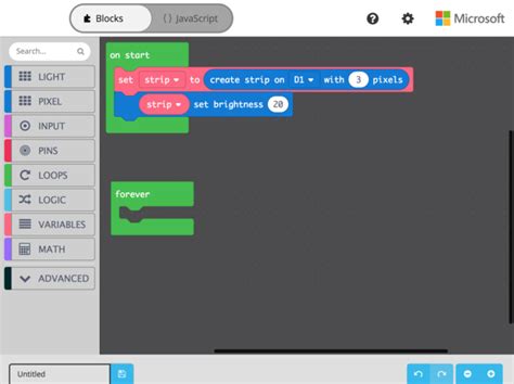Makecode Maker Neopixel Nanoring Adafruit Learning System