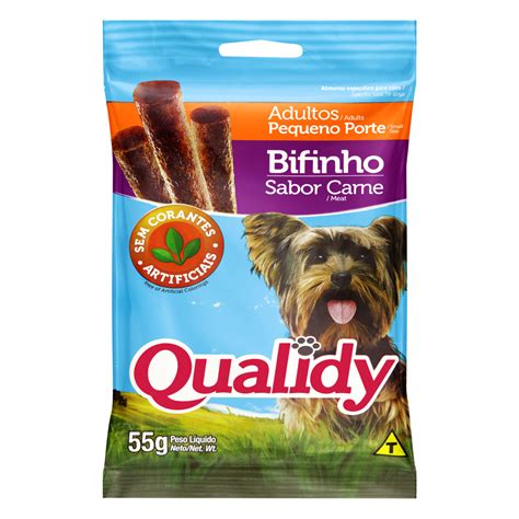 Bifinho Para CÃes Adultos RaÇas Pequenas Carne Qualidy Pacote 55g