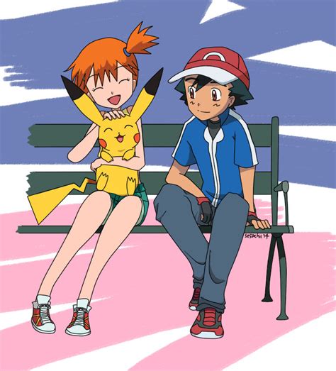 Ash Misty Pikachu By Sesachii On Deviantart
