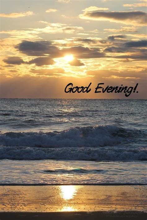 Good Evening Sunset Quote