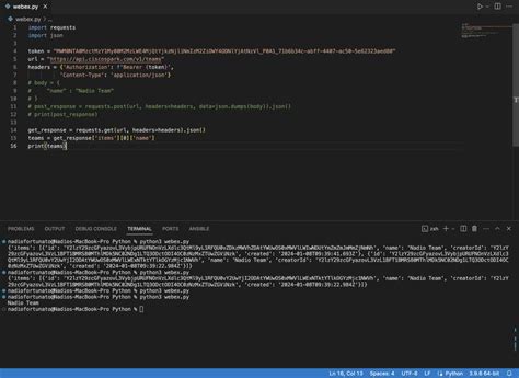 How Python Request Module Automates Webex Teams Nadio Fortunato