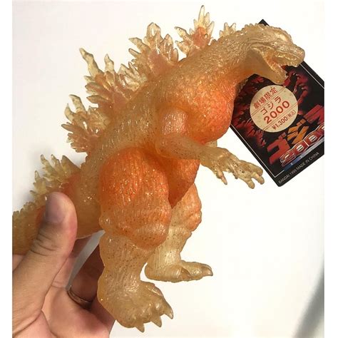Theater Exclusive ซอฟท์ก๊อตซิล่า ก็อตซิลลา Godzilla 2000 Clear Glitter Translucent Orange Soft