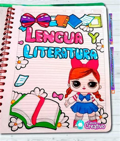Caratula Lengua Y Literatura Portadas De Cuadernos Formas De Marcar
