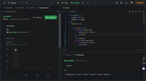 Day17 100daysofleetcode Leetcode Cpp Dsa Stacks Queues Deque