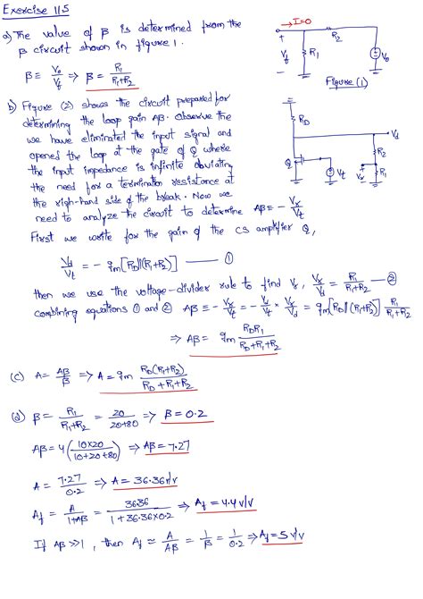 115 For The Feedback Voltage Amplifier Of Fig 119c A Find An