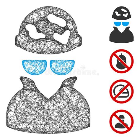 Spotted Spy Web Vector Mesh Illustration Stock Illustration Illustration Of Element Guard