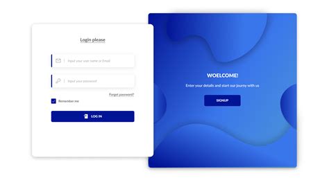 Website Log In Page UI Design On Behance