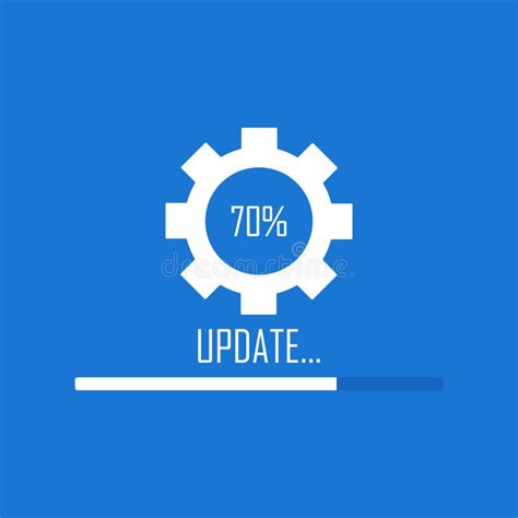 System Software Update And Upgrade Concept Loading Process Screen Stock Vector Illustration