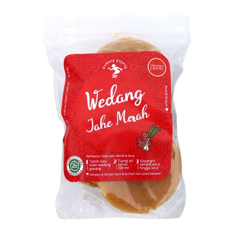 Wedang Goyang Jahe Merah 3 Pcs Wedang Instan Gula Jawa Jahe Instan Minuman Tradisional