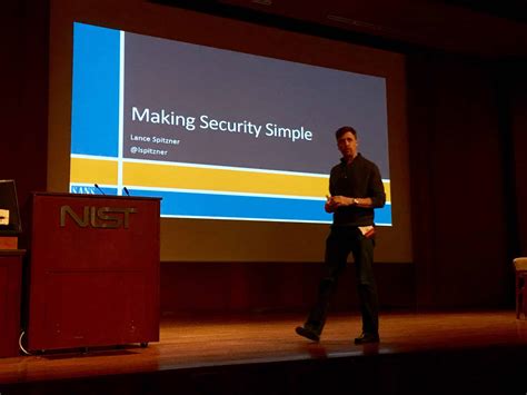 Lance Spitzner Making Security Simple Fissea Nist Conference