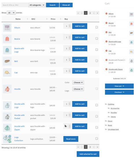Woocommerce Quick Order Forms