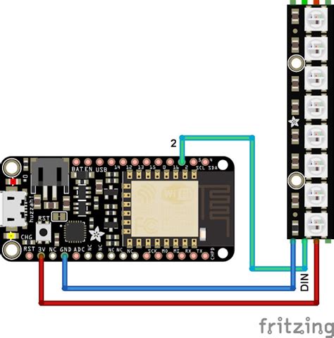 utiliser des neopixel sur esp8266 sous micropython mchobby le blog