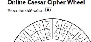 Caesar Cipher Encryption Wheel Computer Scienced