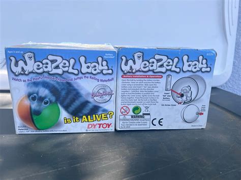 2 Original Weazel Weasel Ball Prank T Fun Toy For Dog Cat Pets